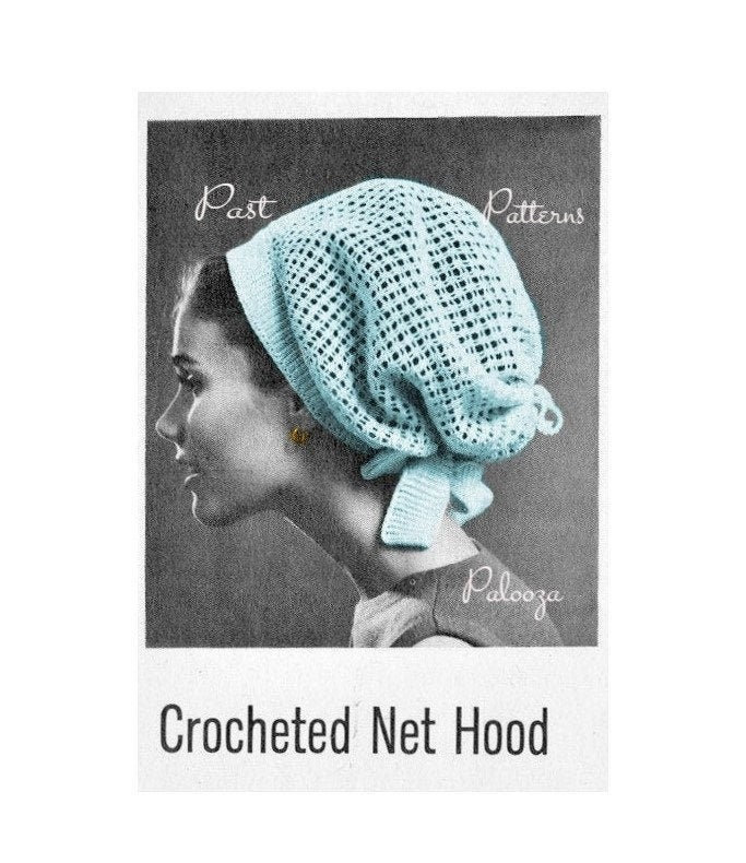 Vintage Crochet Pattern Womens Net Hood Head Scarf Snood Retro - Etsy ...