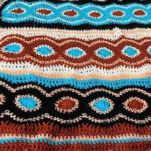 Vintage Crochet Navajo Afghan Pattern PDF Instant Digital Download ...