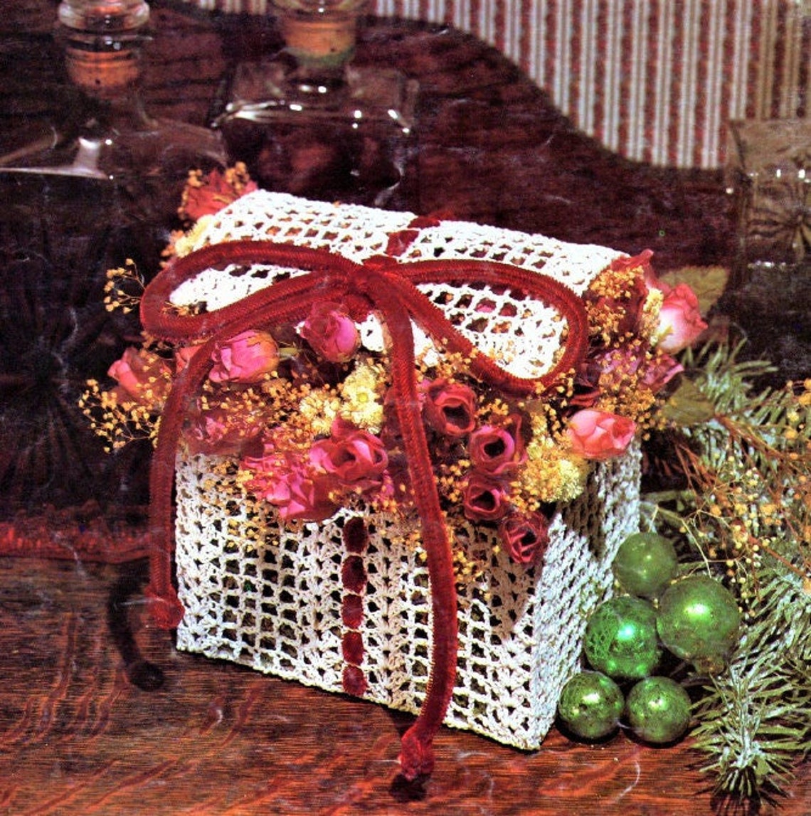 Vintage Thread Crochet Patterns Lacy Victorian Christmas Ornaments Tree ...