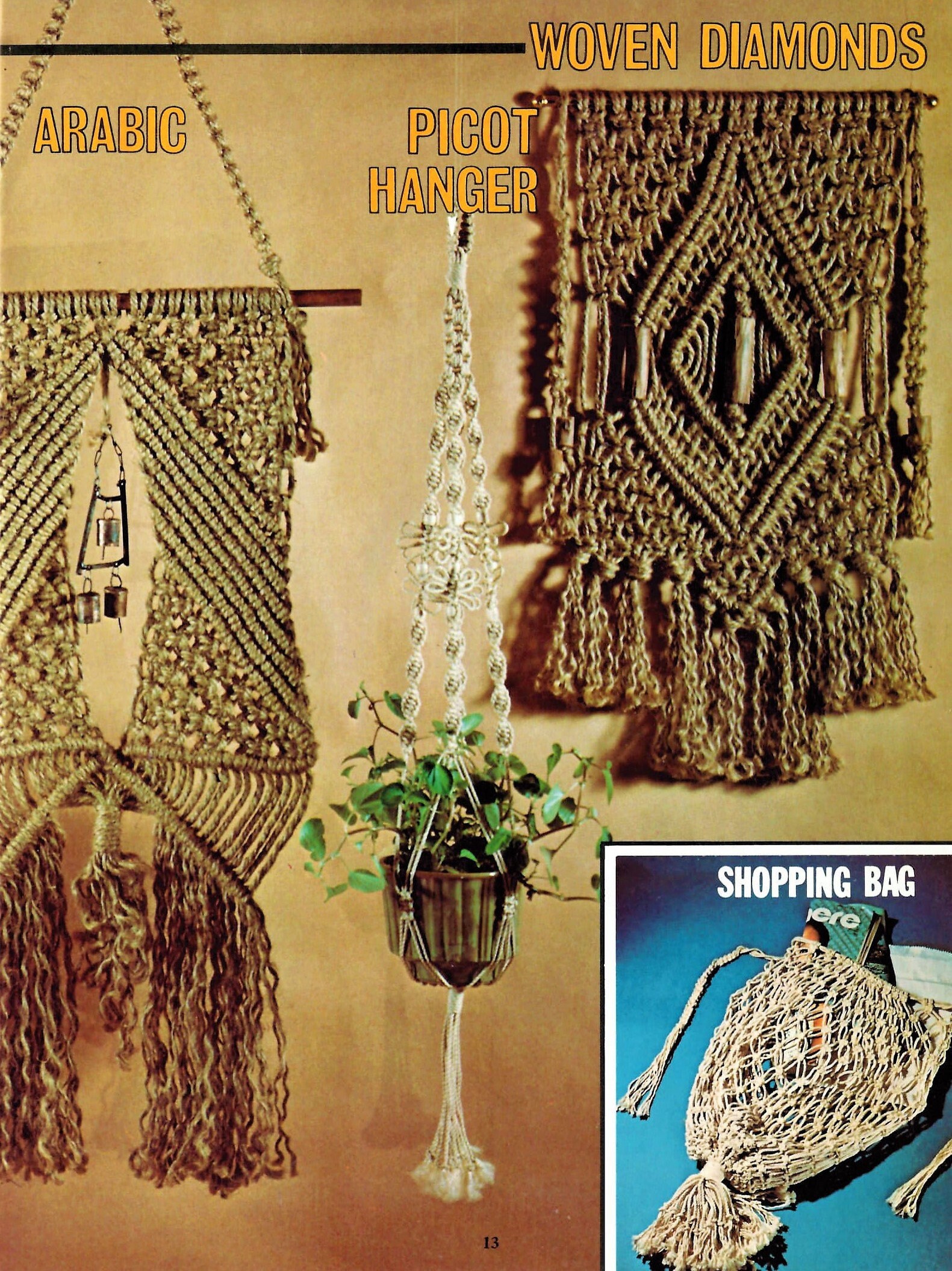 Vintage Macrame for Enthusiasts Patterns 1976 PDF Instant - Etsy