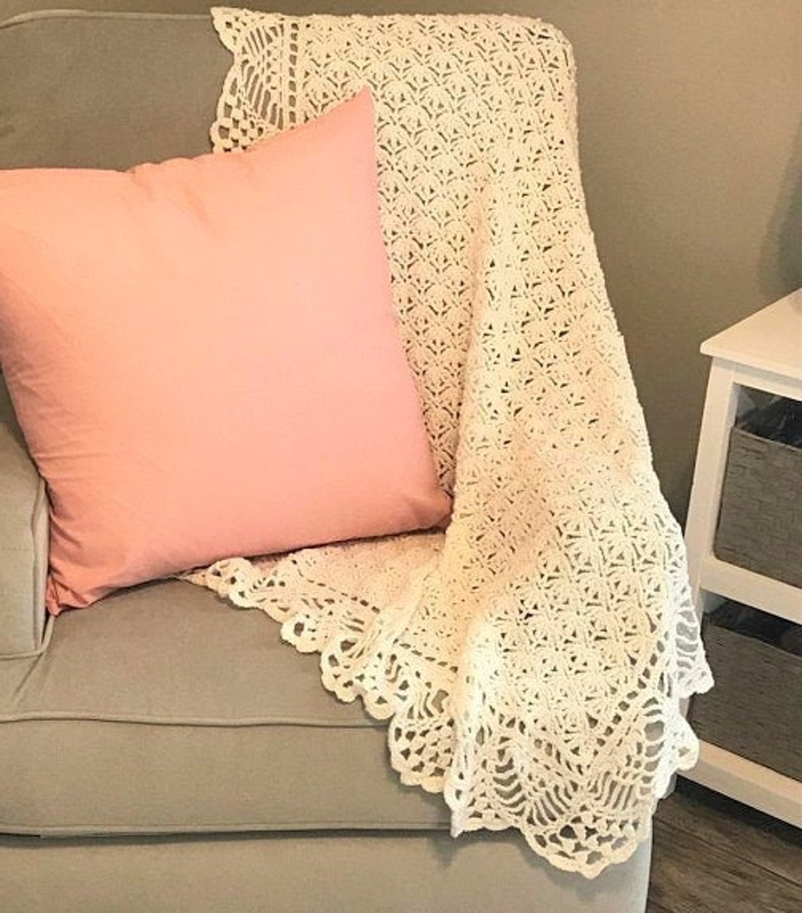 Vintage Crochet Pattern Victorian Lace Afghan Throw PDF - Etsy
