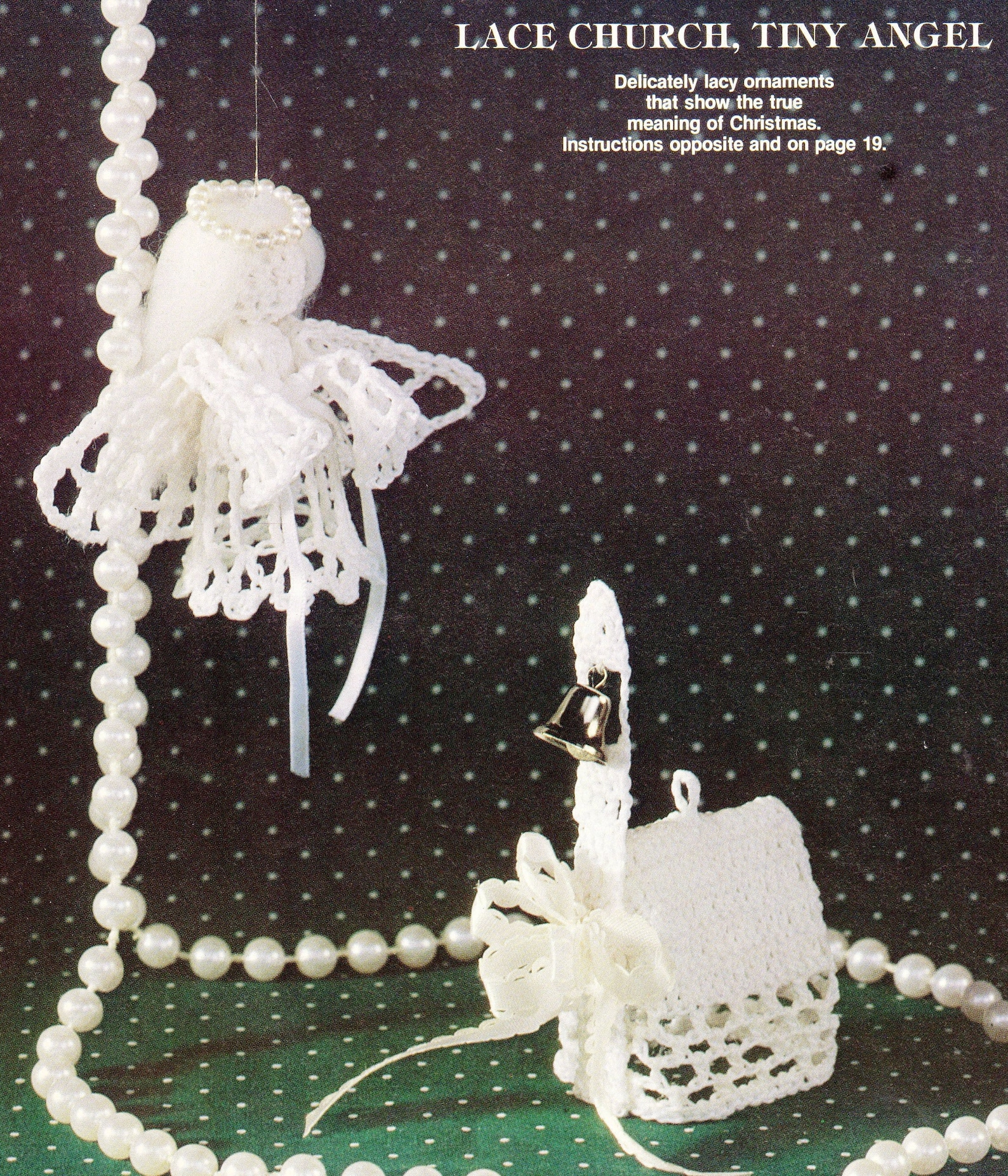 Vintage Crochet Patterns Thread Lace Victorian Ornaments Christmas Tree ...