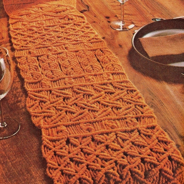 Macrame Table Runner - Etsy