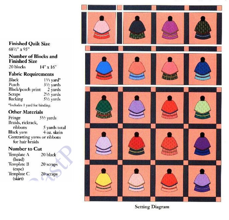 Vintage Sewing Pattern Native American Little Indian Girls Bed - Etsy ...