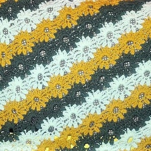 Vintage Crochet Pattern Daisy Chains Afghan Pattern PDF Instant Digital ...