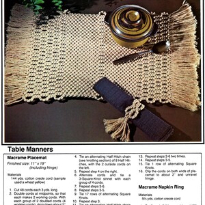 Vintage Macrame for All Seasons Vol III Pattern Book PDF Instant ...
