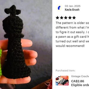 Vintage Crochet Pattern Chess Board Game PDF Instant Digital Download ...