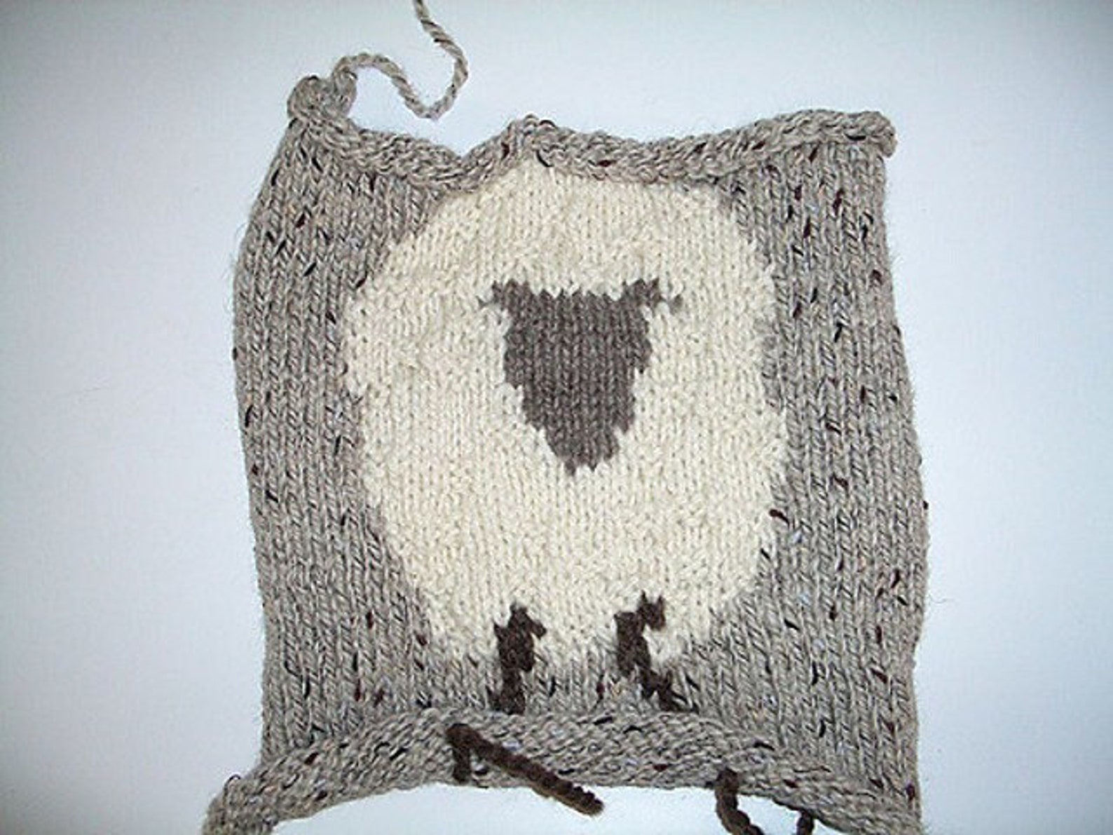 Vintage Knitting Pattern Sheep Lambs Sheepdog Afghan Chunky Blanket PDF ...