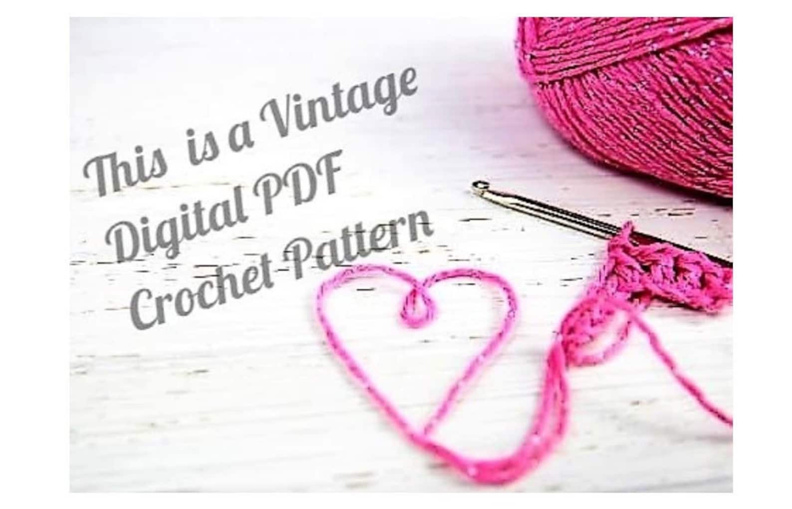 Vintage Crochet Pattern Pretty Pyramid Afghan PDF Instant - Etsy