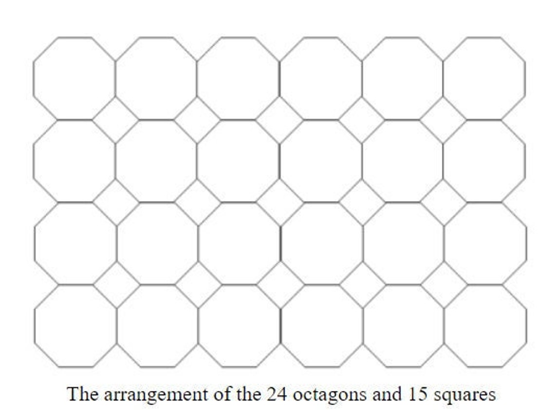 Vintage Crochet Pattern Octagon Granny Squares Bed of Roses Afghan PDF ...