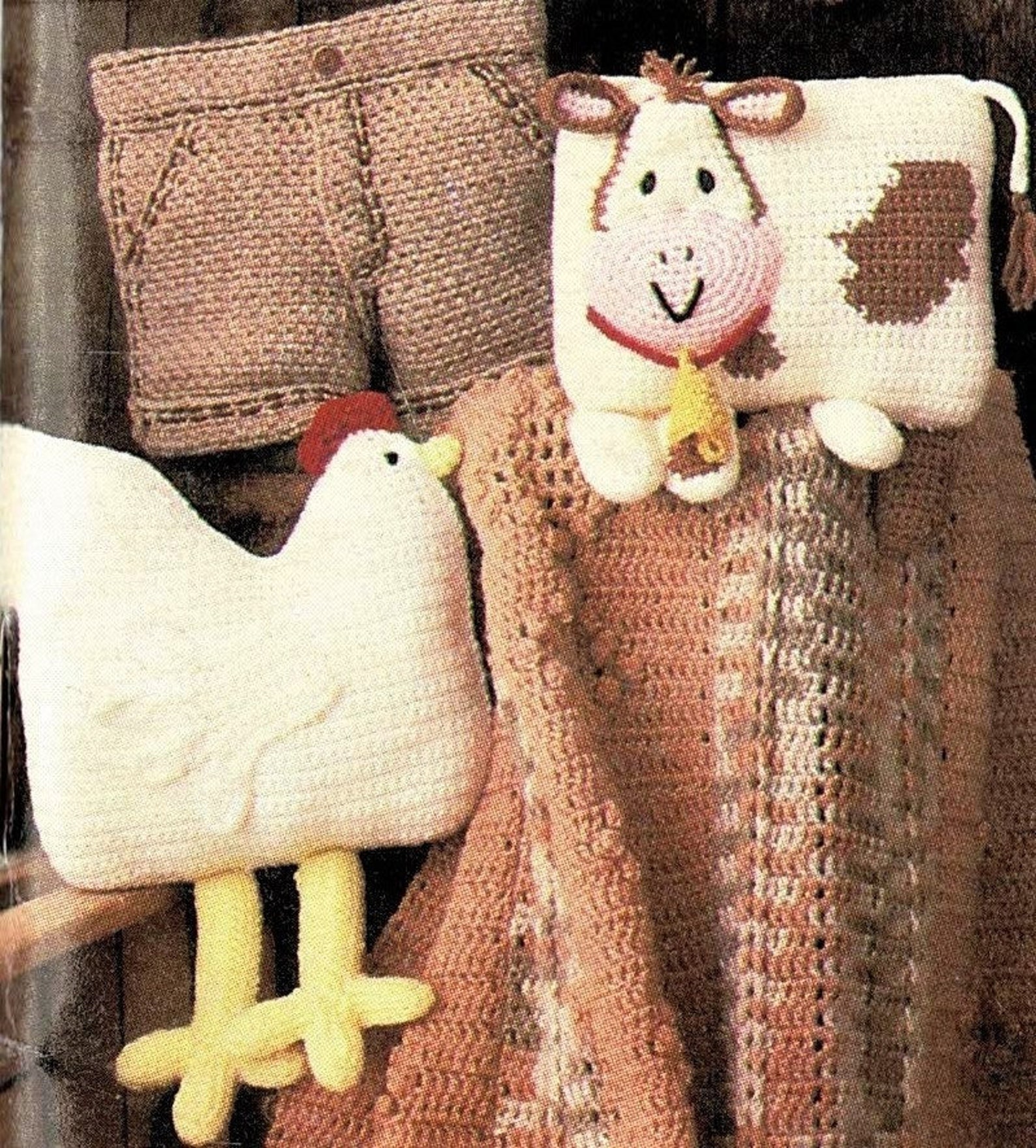 Vintage Crochet Pattern 9 Country Barnyard Animal - Etsy
