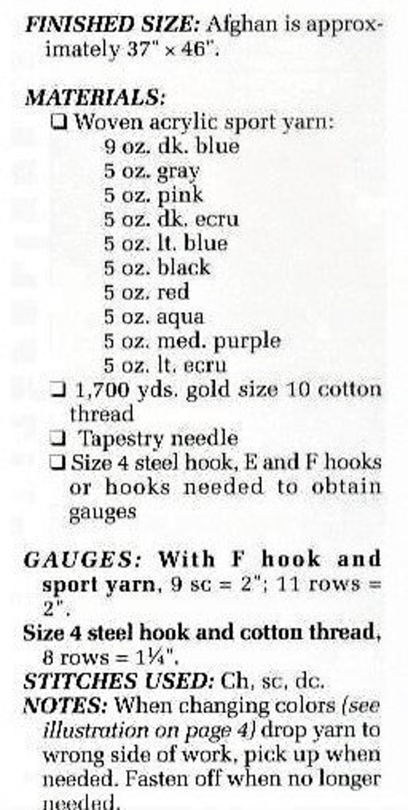 Vintage Crochet Pattern Victorian Crazy Quilt Afghan Pdf Etsy