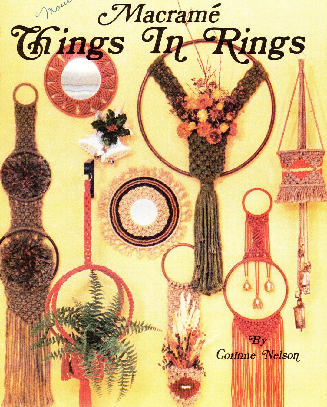 Vintage Macrame Things in Rings Round Circle Craft Patterns Designs ...