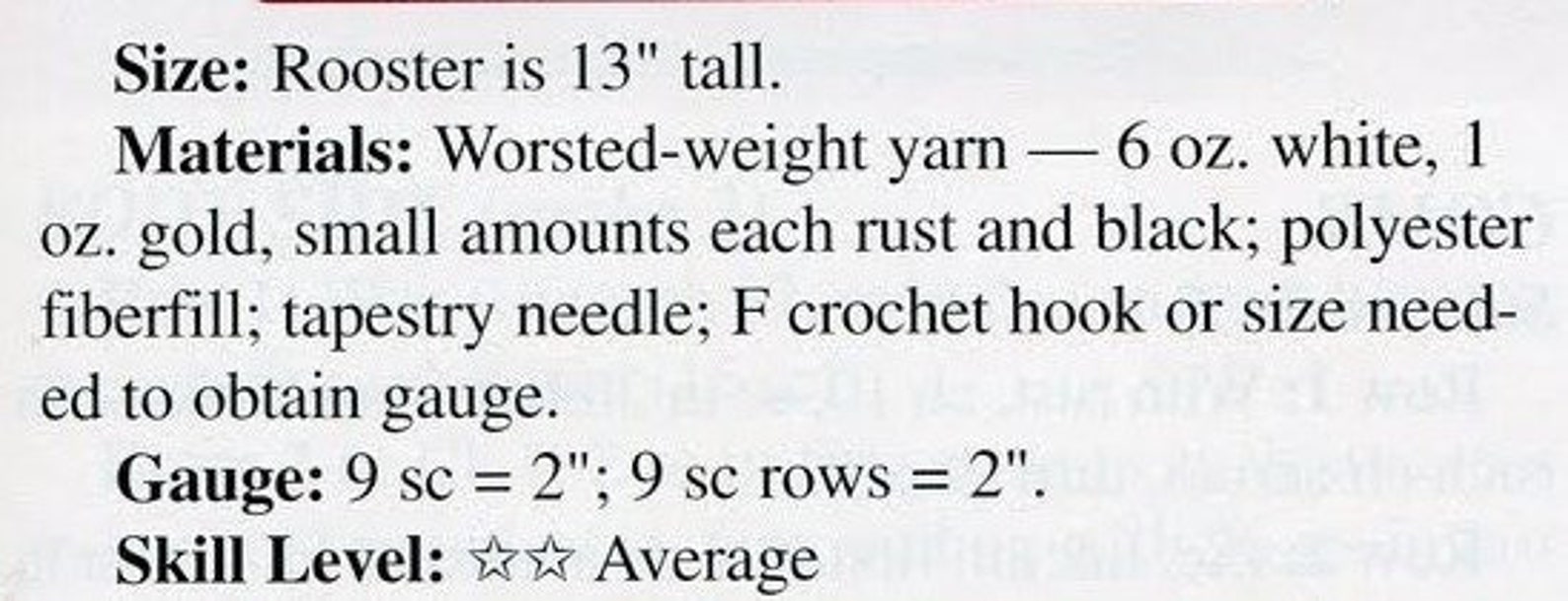 Vintage Crochet Pattern 13 Chicken Rooster PDF Instant - Etsy