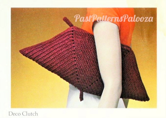 Vintage Crochet Pattern Art Deco Clutch Purse PDF Instant - Etsy