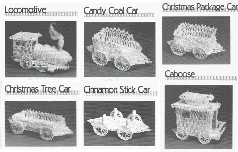Vintage Crochet Pattern Christmas Train Holiday Express PDF - Etsy