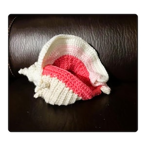 Vintage Crochet Pattern 10" Queen Conch Shell PDF Instant Digital ...