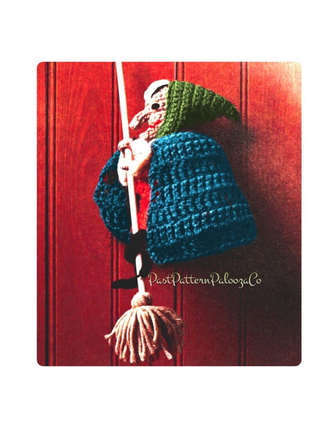 Vintage Crochet Pattern 9" Kitchen Witch Soft Toy Doll or Hanging ...