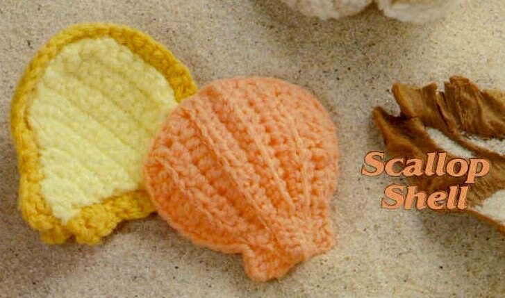 Vintage Crochet Sea Shell Seashells Patterns PDF Instant Digital ...