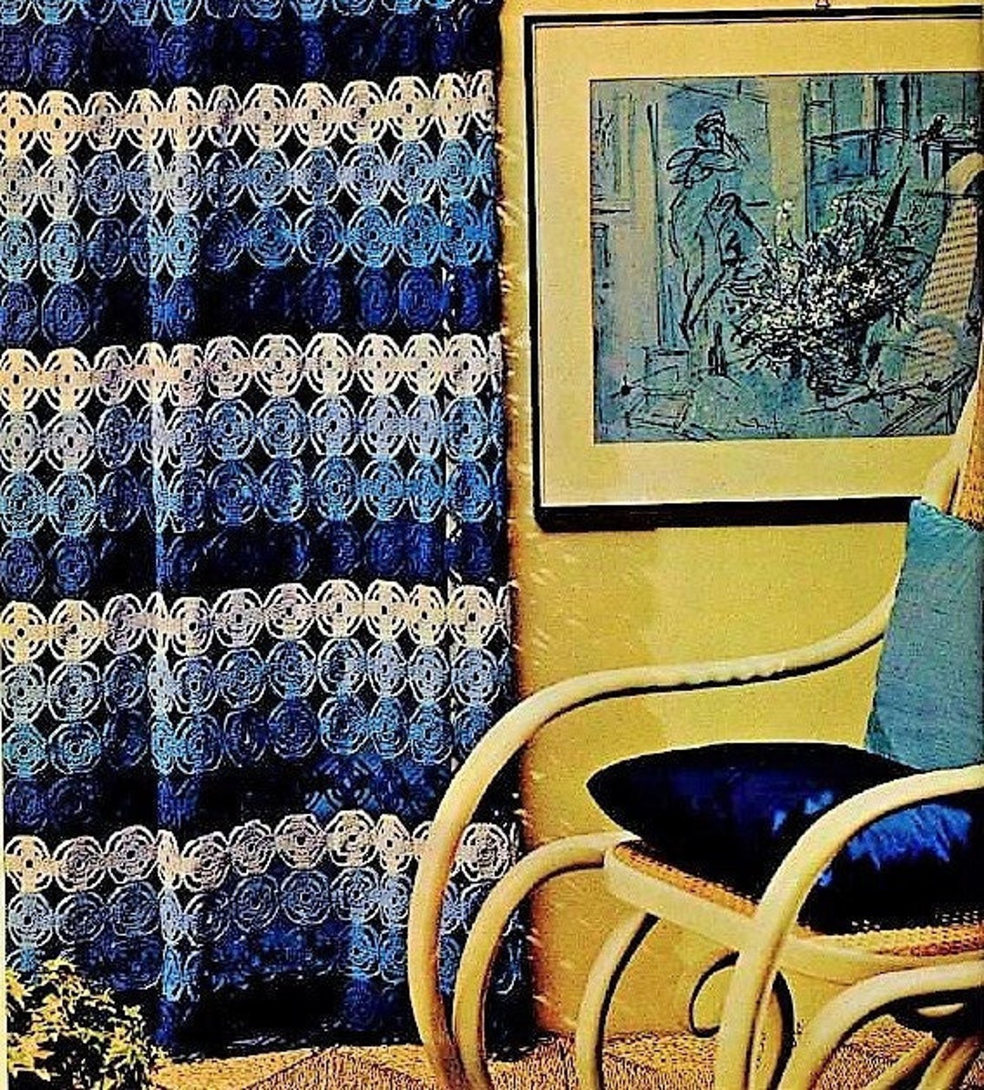 Vintage Thread Crochet Pattern Lace Curtains Granny Circle - Etsy
