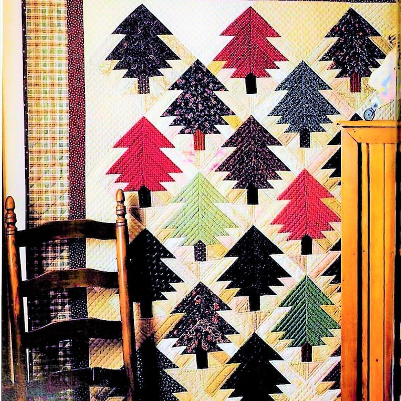 Pine Grove Trees Fabric - Etsy