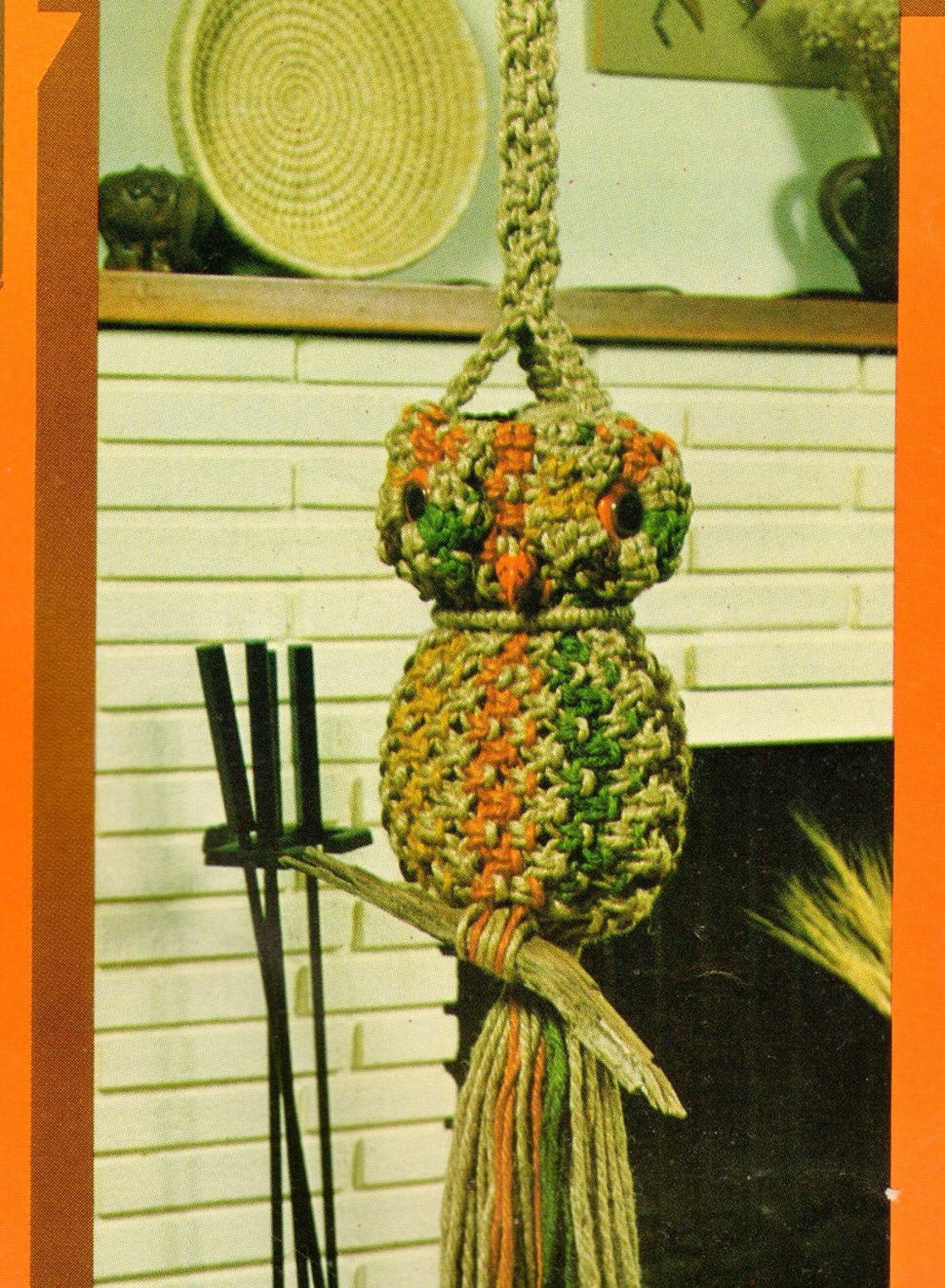 Vintage 1978 How to Make A Macrame Owl Patterns Book PDF - Etsy