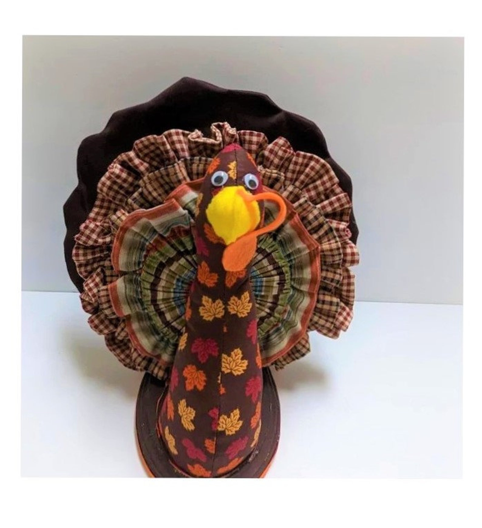 Vintage Sewing Pattern 10" Fabric Thanksgiving Turkey PDF Instant ...