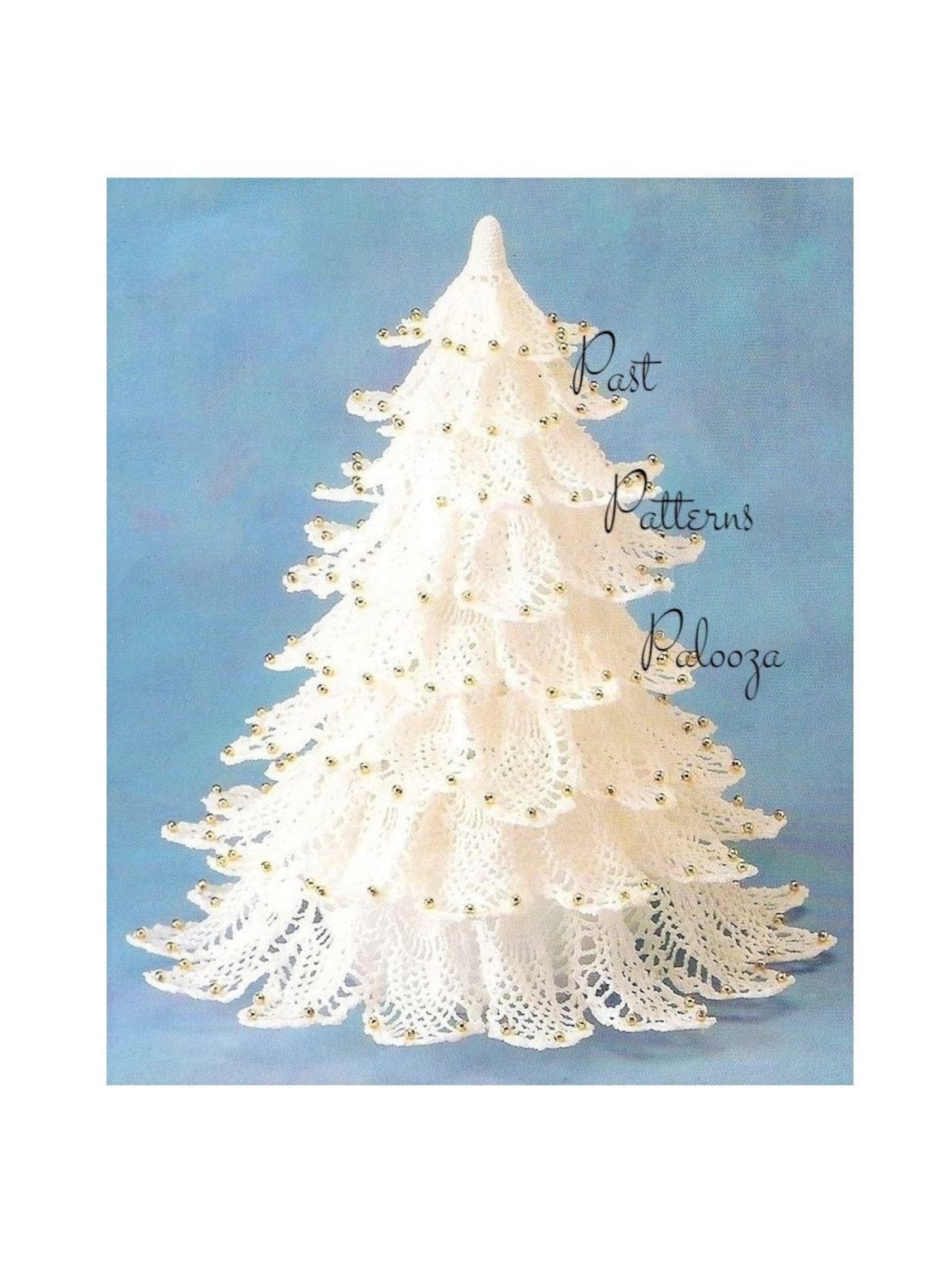 Vintage Thread Crochet Pattern 11 White Pineapple Christmas Tree PDF ... Vintage Thread Crochet Pattern 11 White Pineapple Christmas Tree PDF ...