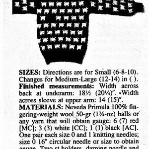 Vintage Knitting Pattern the Black Sheep of the Family Sweater - Etsy ...