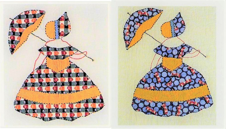 Vintage Sewing Pattern Parasol Petticoat Girls Bed Quilt PDF Instant ...