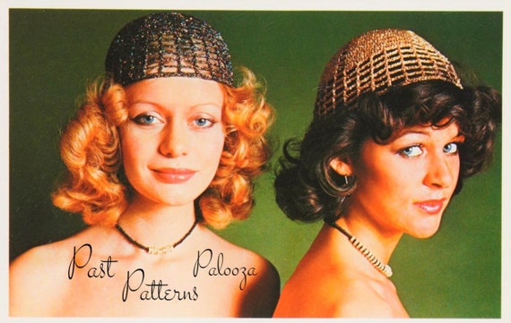 Vintage Crochet Pattern Womens Retro Net Style Glitter Cap - Etsy