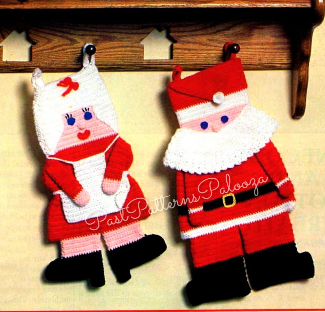 Vintage Crochet Pattern 20 Cute Mr and Mrs Santa Claus - Etsy