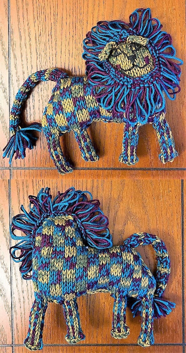 Vintage Knitting Pattern Knit Mod Menagerie Animals PDF Instant Digital ...