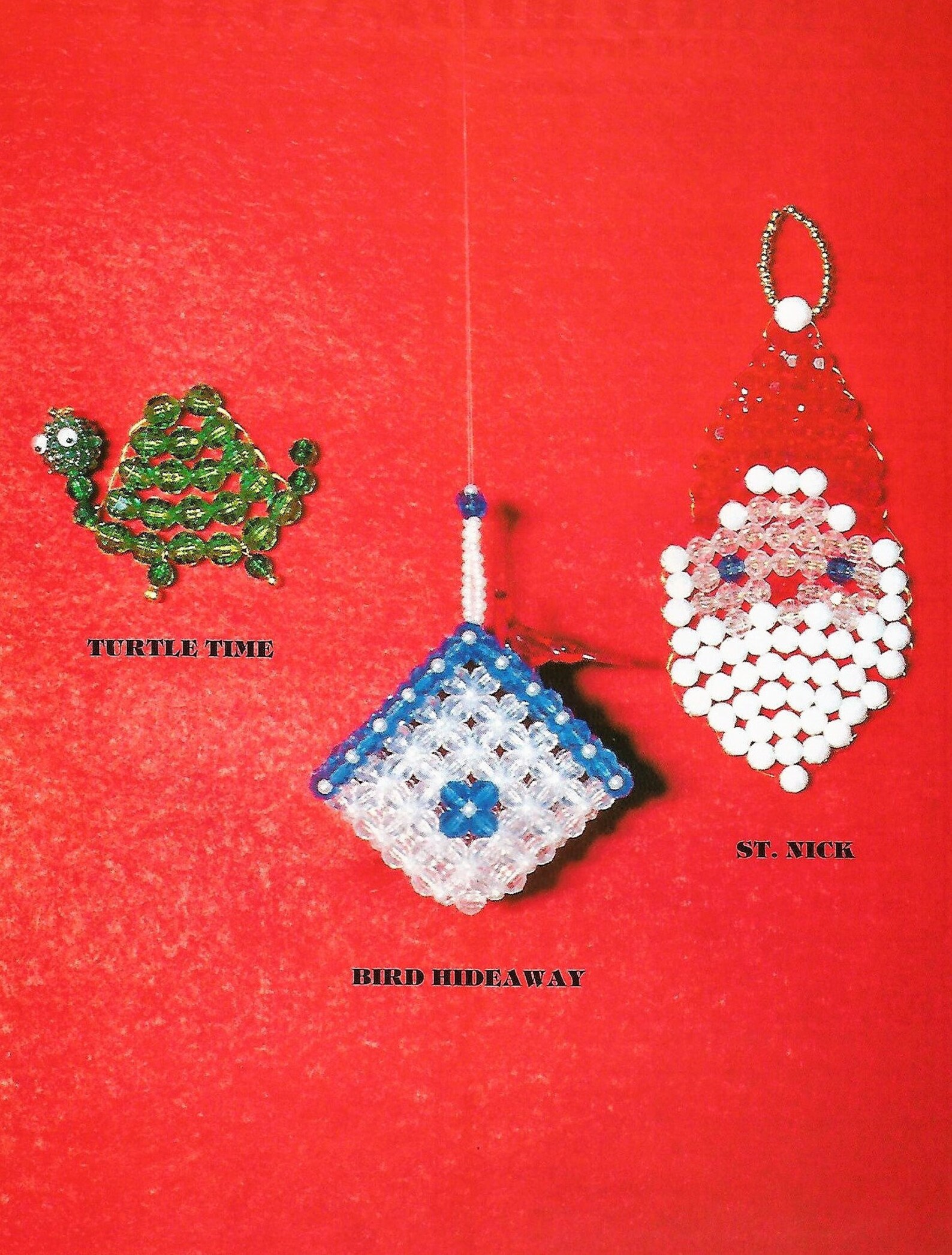 Vintage Beading Patterns Mini Christmas Bead Ornaments 18 - Etsy Canada