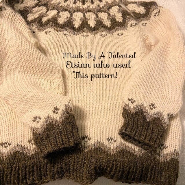 Vintage Knitting Pattern Nordic Lopi Icelandic Wool Pullover - Etsy