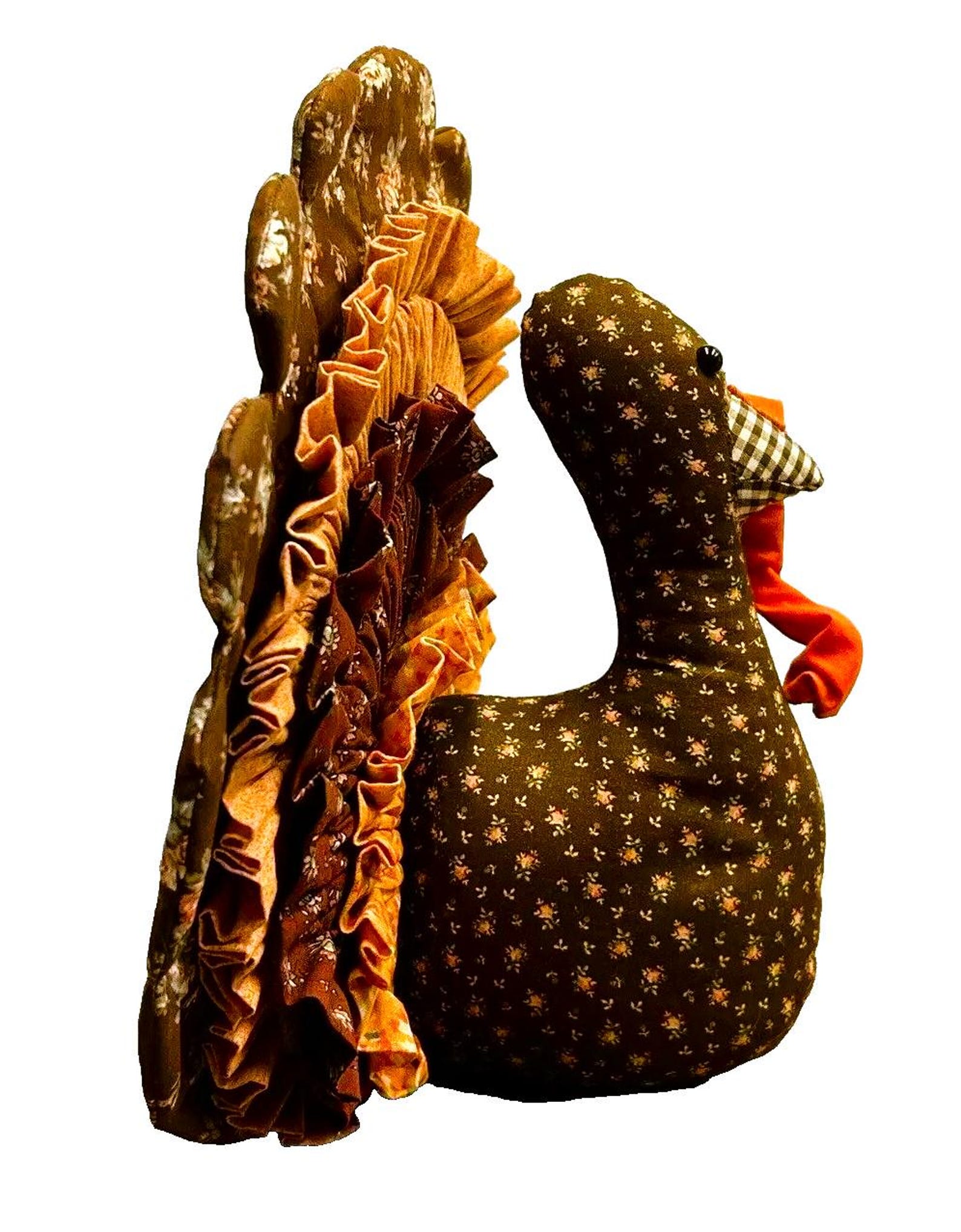 Vintage Sewing Pattern 10" Fabric Thanksgiving Turkey PDF Instant ...
