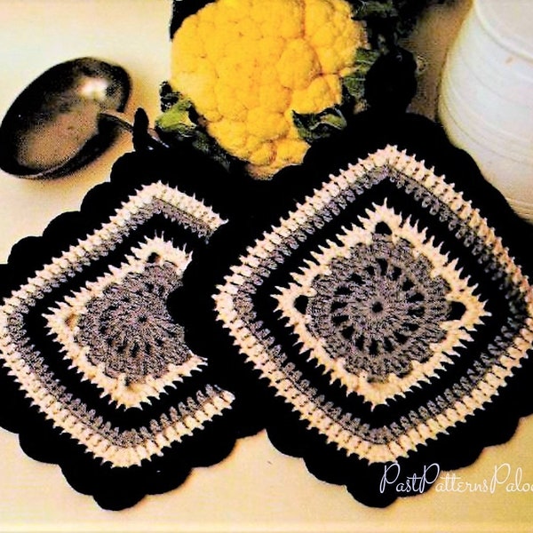 Granny Square Potholder - Etsy