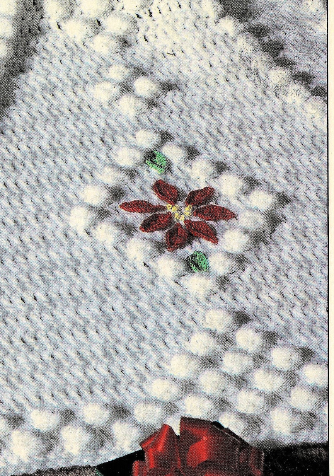 Vintage Crochet Pattern 54" Snowdrift Tree Skirt PDF Instant Digital ...