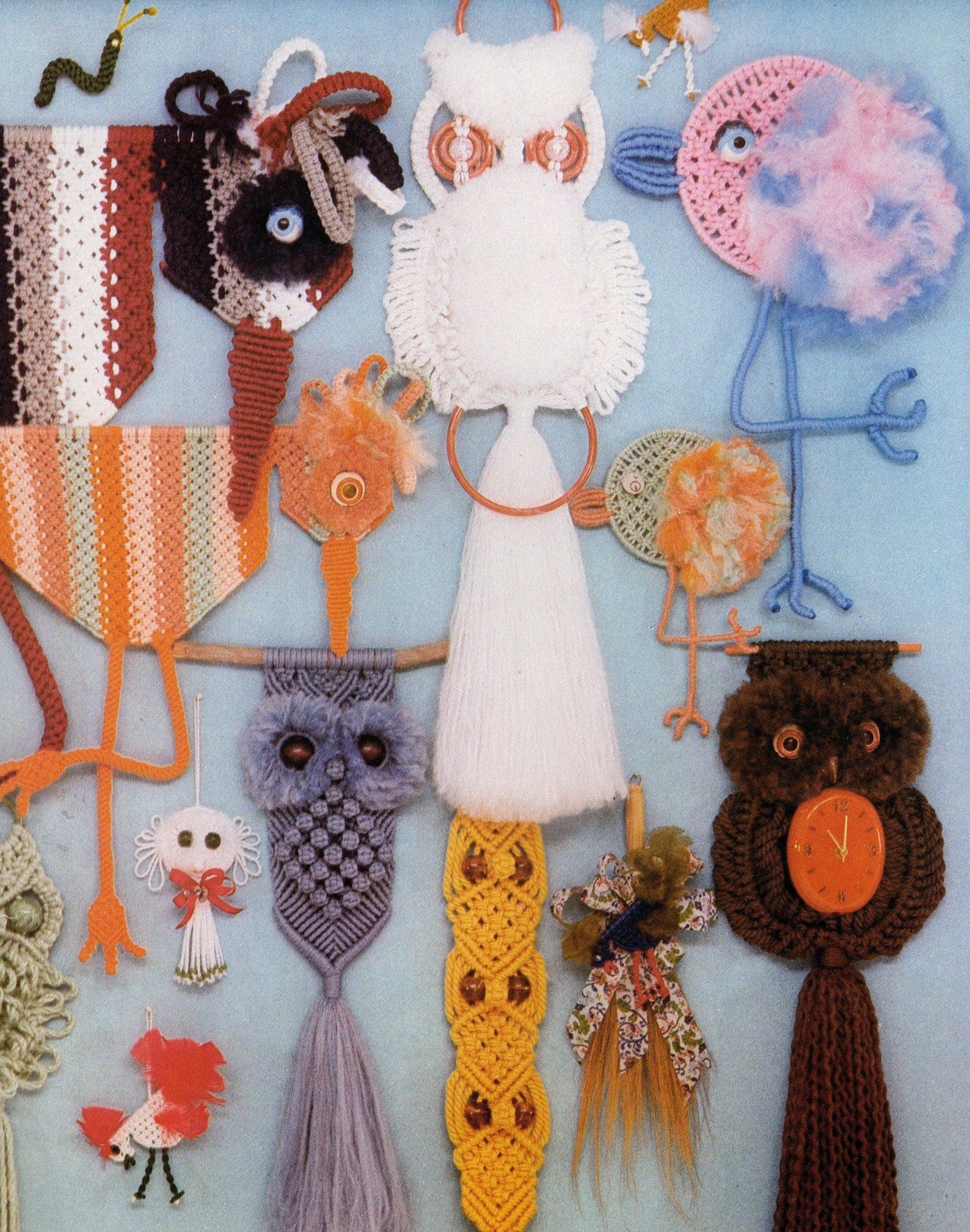 Vintage Macrame is for the Birds Owls Patterns Book ALL Retro Mod ...