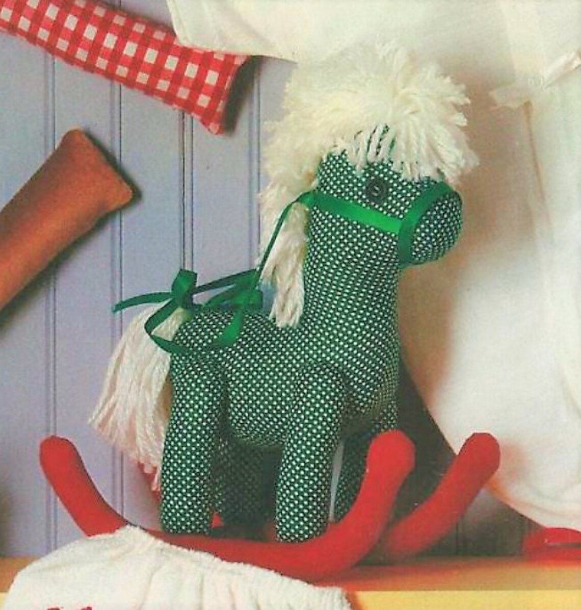 Vintage Sewing Pattern Soft Fabric Rocking Horse PDF Instant - Etsy