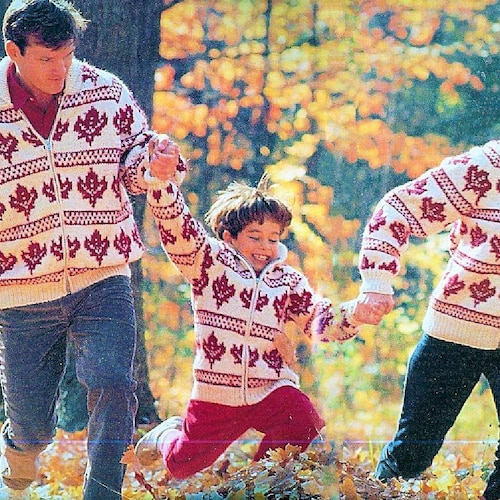 Pattern Oh Canada Maple Leaf Vintage Canadian Style Sweater - Etsy