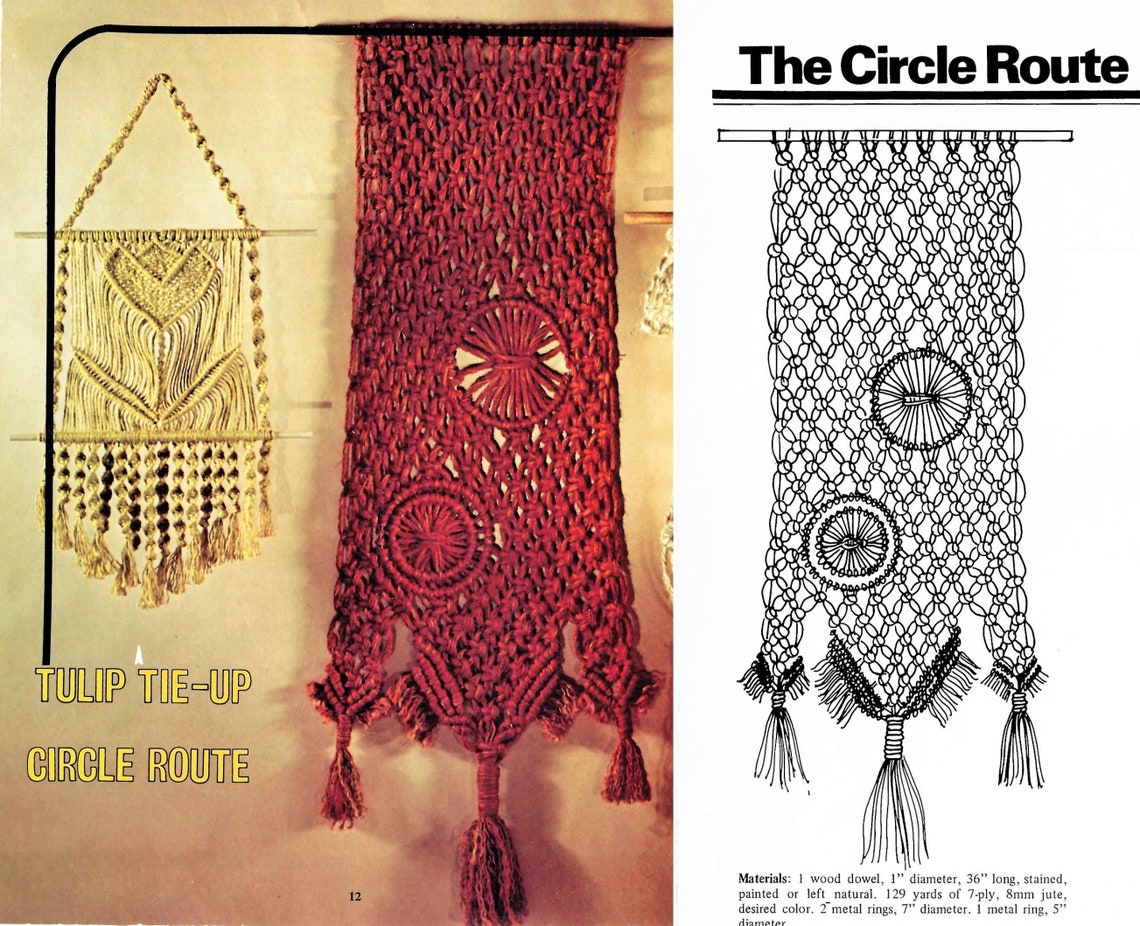 Vintage Macrame for Enthusiasts Patterns 1976 PDF Instant - Etsy
