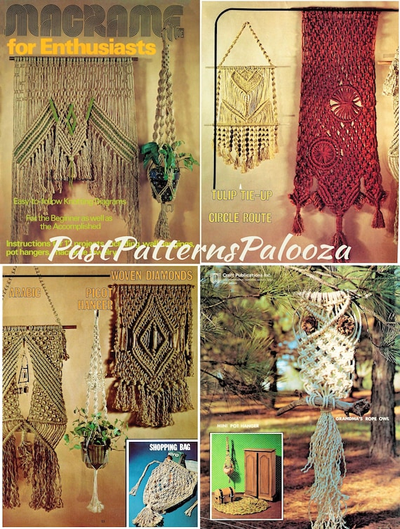 Vintage Macrame for Enthusiasts Patterns 1976 PDF Instant - Etsy