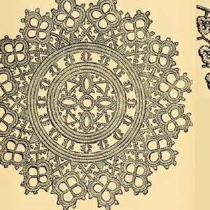 Antique 1885 Fancy Work Recreations Complete Guide to Knitting Crochet ...