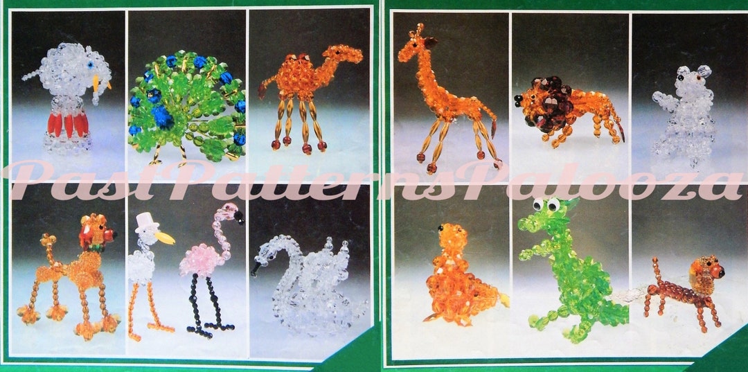 Vintage Beading Pattern Cute Animal Collection 13 Figures PDF Instant ...