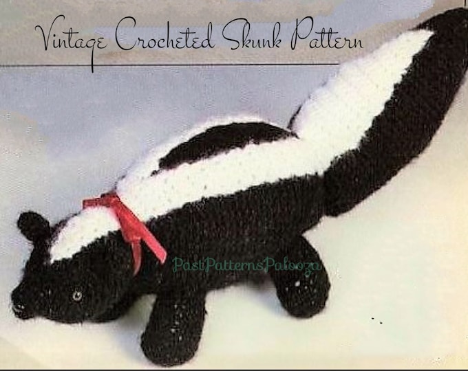 Vintage Dakin Punkie Skunkie Plush Stuffed Animal W/ Tag Nature Babies ...