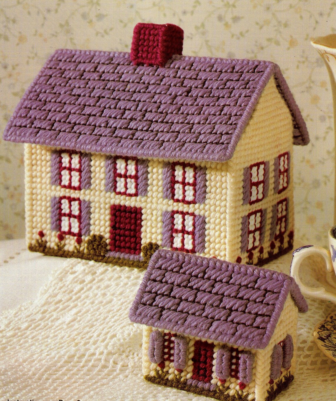 Vintage Plastic Canvas English Cottages Houses Patterns PDF Instant ...