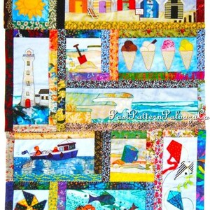 Vintage Sewing Pattern Seaside Paradise Quilt Wall Hanging PDF Instant ...