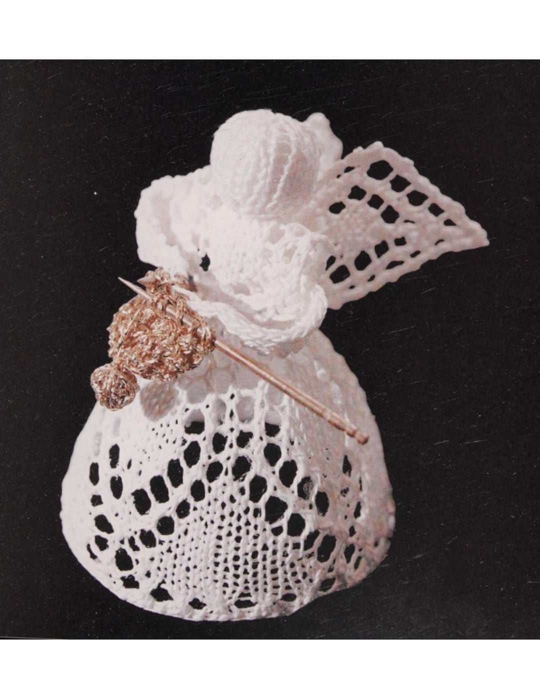 Vintage Knitting Pattern 3 Needlecrafting Angels Cotton Thread Lace ...