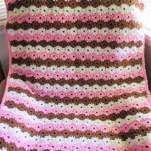 Vintage Crochet Pattern Daisy Chains Afghan Pattern PDF Instant Digital ...